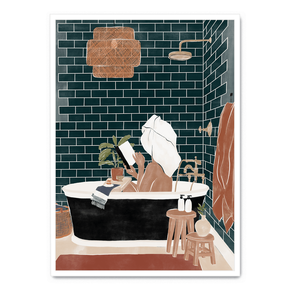 Bathroom Babe Plakat Postera Dk