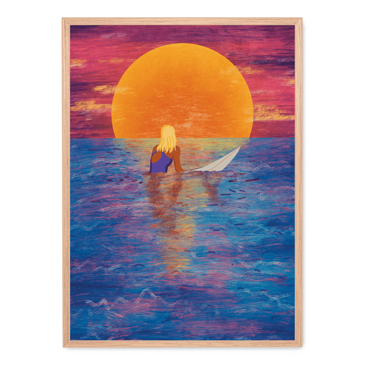 Surfer Girl Plakat Postera dk Surfer Girl Plakat Postera dk